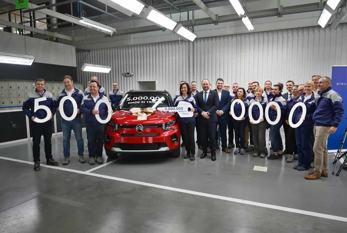 Výroba päťmiliónteho auta v závode Stellantis v Trnave - galéria ...